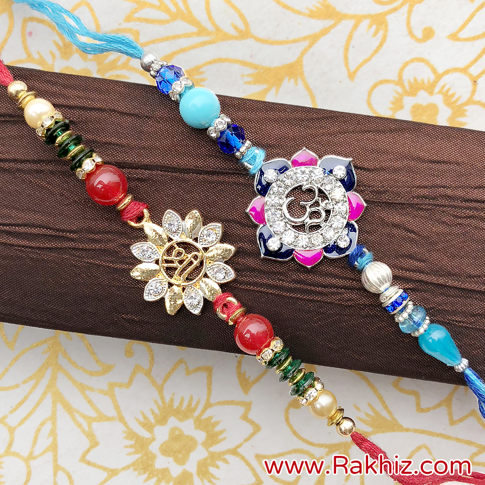 Shri & Om Rakhi Set Of Brothers | Buy Online Rakhi Set of 2