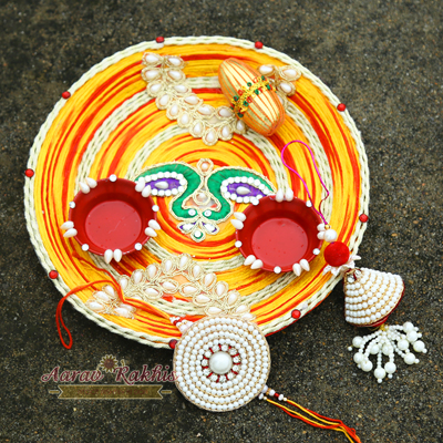 Rakhi Pooja Thali | Designer, Traditional, Fancy Pooja Thali